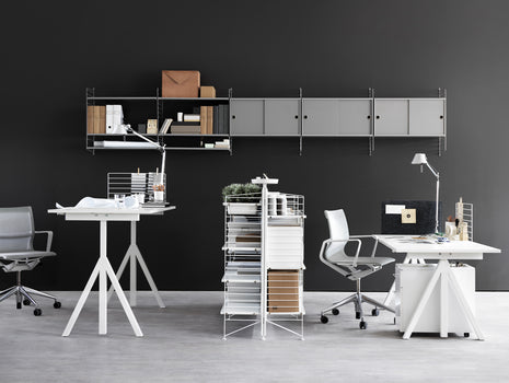 Height Adjustable Work Desk by String · Really Well Made