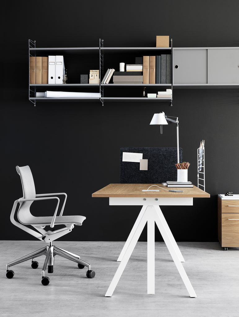 Height Adjustable Work Desk by String · Really Well Made