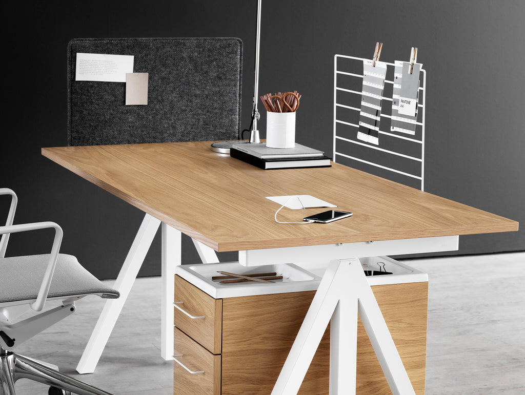 Height Adjustable Work Desk by String · Really Well Made